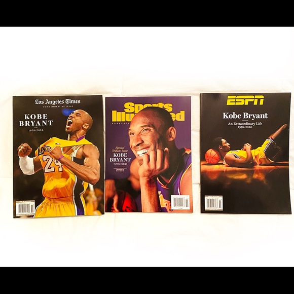NBA | Accessories | Kobe Bryant Sports Illustrated Espn La Magazines ...